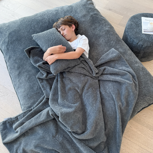 Blanket ~ White Ribbed – Comfort Cloud